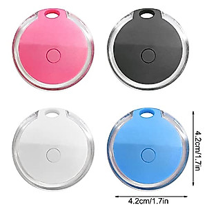 Dog Tracker, Cat Tracker, Mini Dog Tracking Device Locator Round Portable Bluetooth Intelligent Anti-Lost Device for Luggages/Kid/Pet Bluetooth Alarms