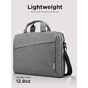 Lenovo Laptop Carrying Case T210, fits for 15.6-Inch Laptop and Tablet, Sleek Design, Durable and Water-Repellent Fabric, Business Casual or School, GX40Q17231 - Grey