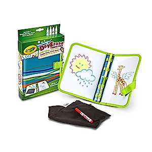 Crayola Washable Dry Erase Travel Pack, Whiteboard for Kids, Ages 4, 5, 6, 7