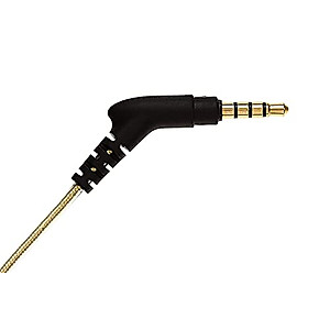 Symphonized NRG 2.0 Wood Earbuds Wired, in Ear Headphones with Microphone for Computer & Laptop, Noise Isolating Earphones for Cell Phone, Ear Buds with Booming Bass (Gold)