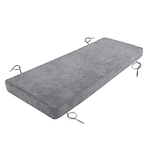 Focuprodu Bench Cushion 36 inch, Patio Furniture Cushions, Personalized custom non-slip durable window cushions chair cushions. (36x14x2.5, Light Gray)