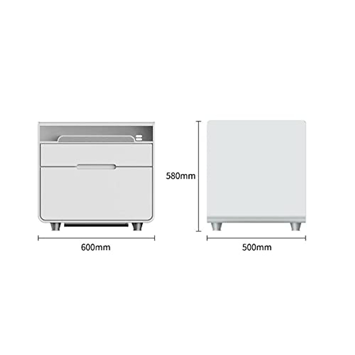 HIGOH Bedside Table Smart Home Side Bed Bedside Table Furniture Bedside Table Bedside Table with Drawers