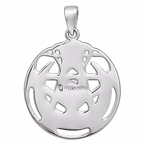Dryad Design Celtic Moon Pentacle Pendant - Sterling Silver - 14k Gold Plated Wiccan Pagan Jewelry
