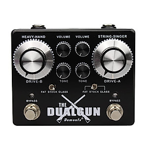 Demonfx Dual Gun 2 Channel Blues/Rock Overdrive Numerous set Options Fast US Ship