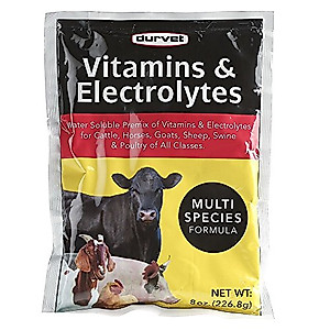 Durvet 136028 Vitamins & Electrolytes, 8 oz