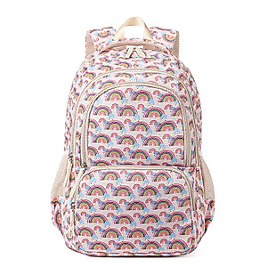 CLUCI Backpack Purse for Women Bundles with Kid's School Backpack for Boys&Girls