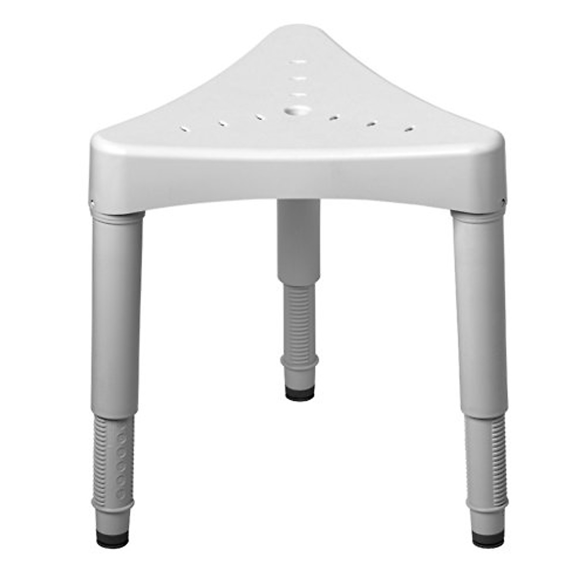 SP Ableware Corner Shower Seat with Adjustable Legs - White (727160000)
