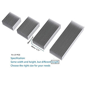 Awxlumv Large Aluminum Heatsink 5.9" x2.71" x 1.41" / 150x69x36mm High Power Heat Sink Diffusion Cooling Cooler 27 Fin Radiator for Led Amplifier Transistor Semiconductor PC Computer PCB IC Module