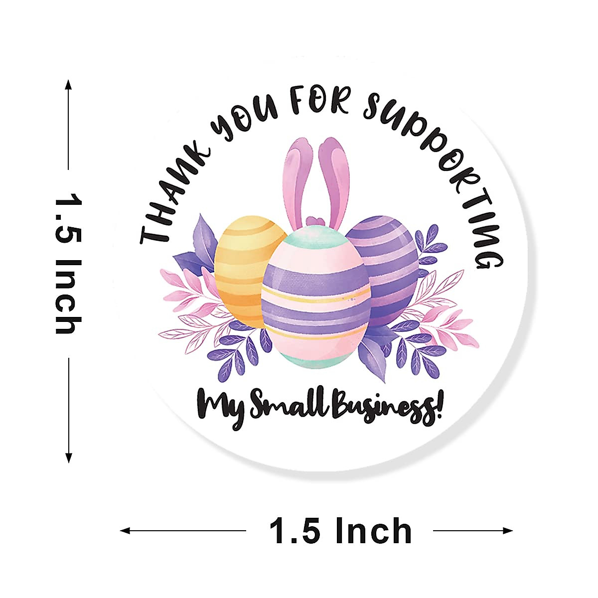 240PCS Thank You for Supporting Easter Stickers,Cute Small Business Envelopes Stickers for Handmade Goods Business Packages,Easter Day Theme Small Shop Business Stickers for Envelopes Seals