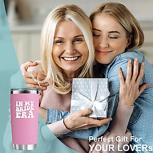 Engagement Gift For Her, Women, Friends - Bridal Gifts For Bride - Funny Newly Engaged Gifts Ideas For Singer Merch Fans Mug - In My Bride Era Tumbler 20 Oz - Engagement Present Cup For Bride To Be