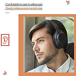 Adhiper Earpad Replacement WH-1000XM3 Earmuffs Ear Pads and Repair Part is Compatible for Sony WH-1000XM3 Wireless Noise-Canceling Over-Ear Headphones (Black)