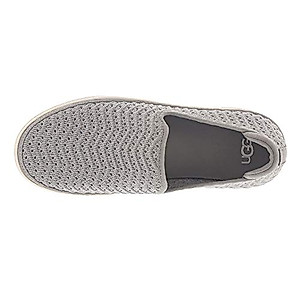 UGG K CAPLAN Slip-ON Sneaker, SEAL METALLIC KNIT, 6 US Unisex Big Kid