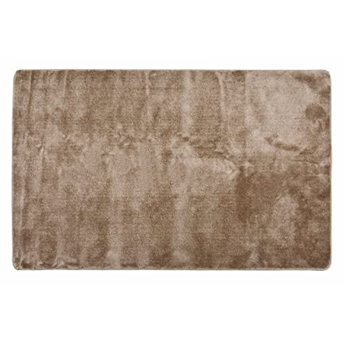 Euro Collection Solid Color Area Rug Rugs Slip Skid Resistant Rubber Backing Machine Washable More Color Options (Beige, 3'3" x 4'11")
