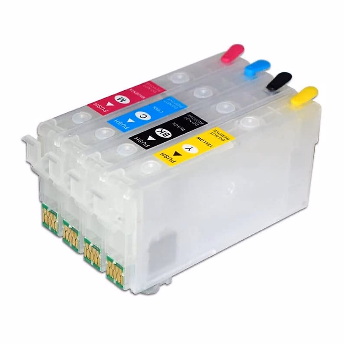 inkxpro Remanufactured Empty Cartridges with Single-use Chip for Epson 812XL 812 XL Fit for Workforce Pro WF-7840 WF-7820 WF-7310 Printer for Regular or Sublimation Printing (BK+C+M+Y)