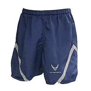 U.S. Air Force Trunks PT Training Physical Fitness Shorts with Reflective Material (XXXX-Large) Navy