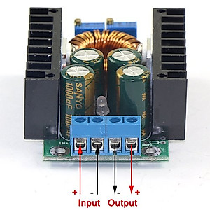 DROK DC 24V to 12V CC CV Step Down Volts Regulator Constant Current Voltage 8A DC Adjustable Buck Converter 7-40V to 1.2-35V LED Driver Charger Module with Charging Indicator Solar Power Supply DIY