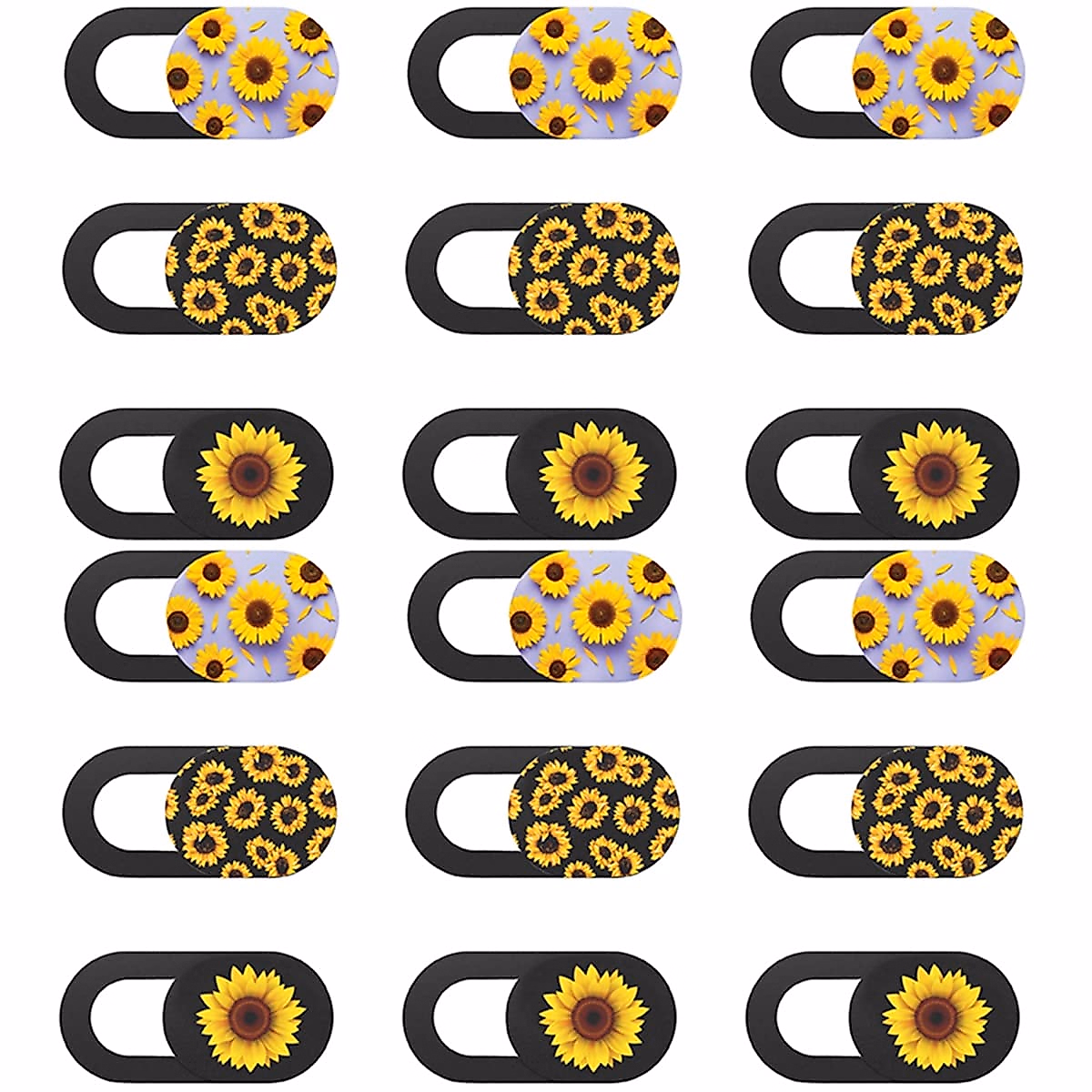 SOLUSTRE 18 pcs Camera Cover Laptop Webcam lid Webcam Blocker Tablet Laptop Tablet Computer Camera for Computer Webcam Cover Slide Privacy Lens Cover Computer Lens Cover Cell Phone Lens Cap