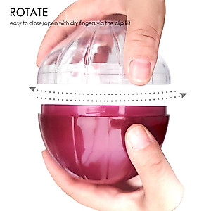 ZTFORUS Onion Keeper for Refrigerator, Reusable Food Storage Container with Lid, Onion Tomato Vegetable Saver Organizer, Clear Lid, Tight Seal