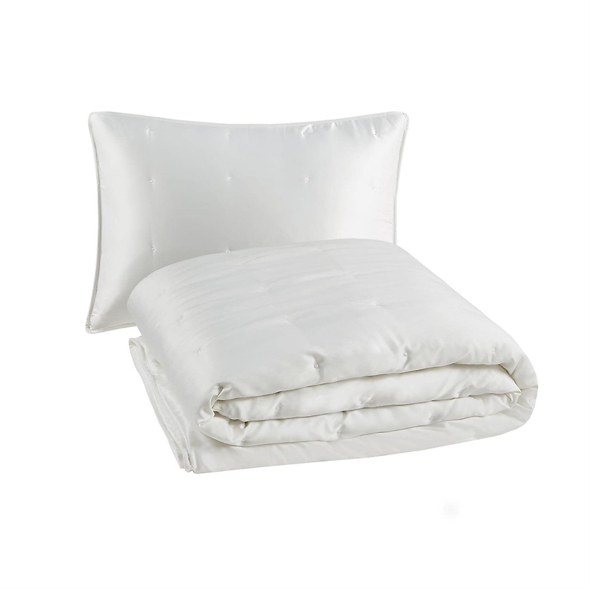 Beautyrest Polyester Charmeuse King Quilt Mini Set with Ivory BR9144409622-22