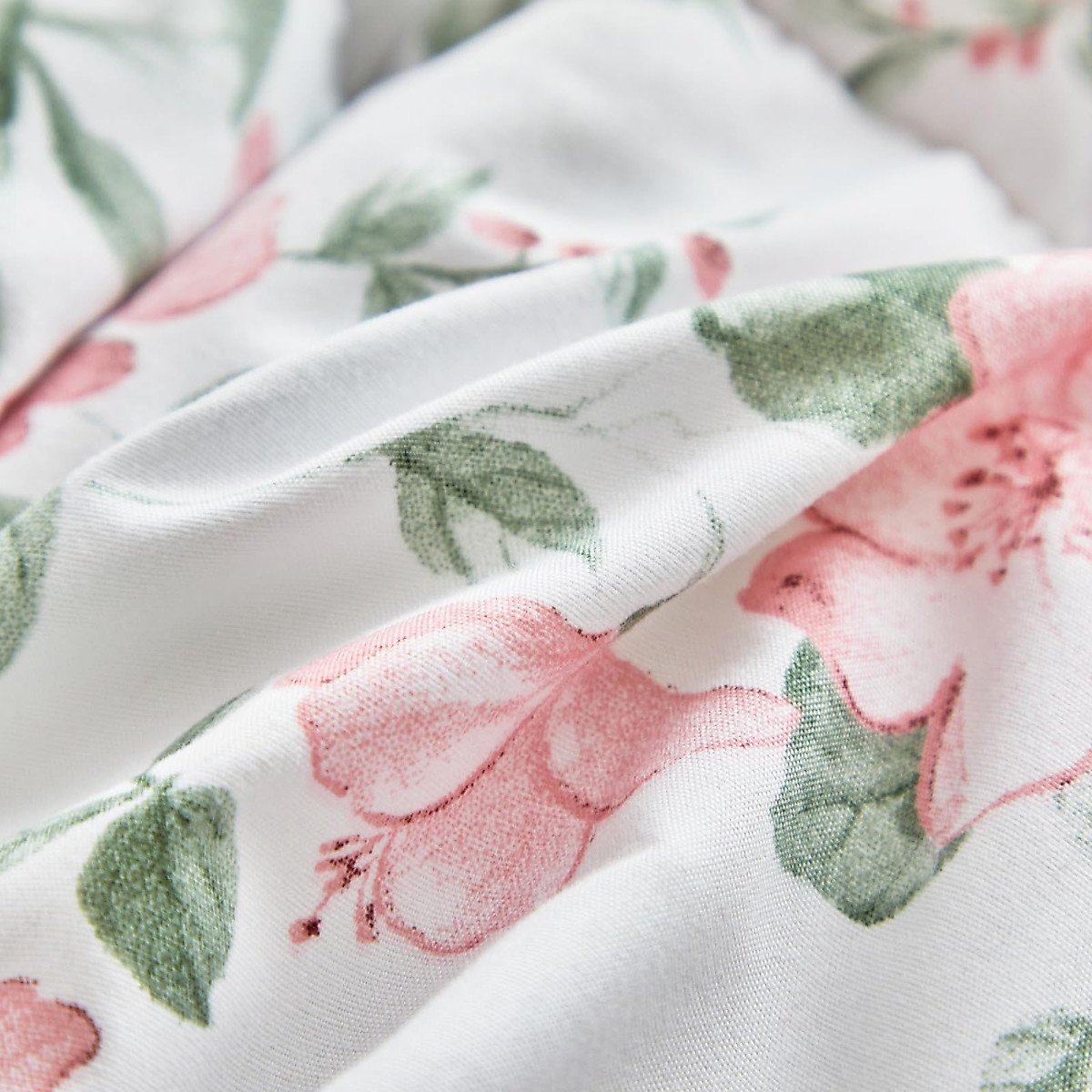 UOZZI BEDDING Bed in a Bag All Season Soft Microfiber Reversible Bed Comforter Set (1 Comforter 2 Pillow Shams 1 Flat Sheet 1 Fitted Sheet 2 Pillowcases) (Flowers 1, Queen-7 Pieces)