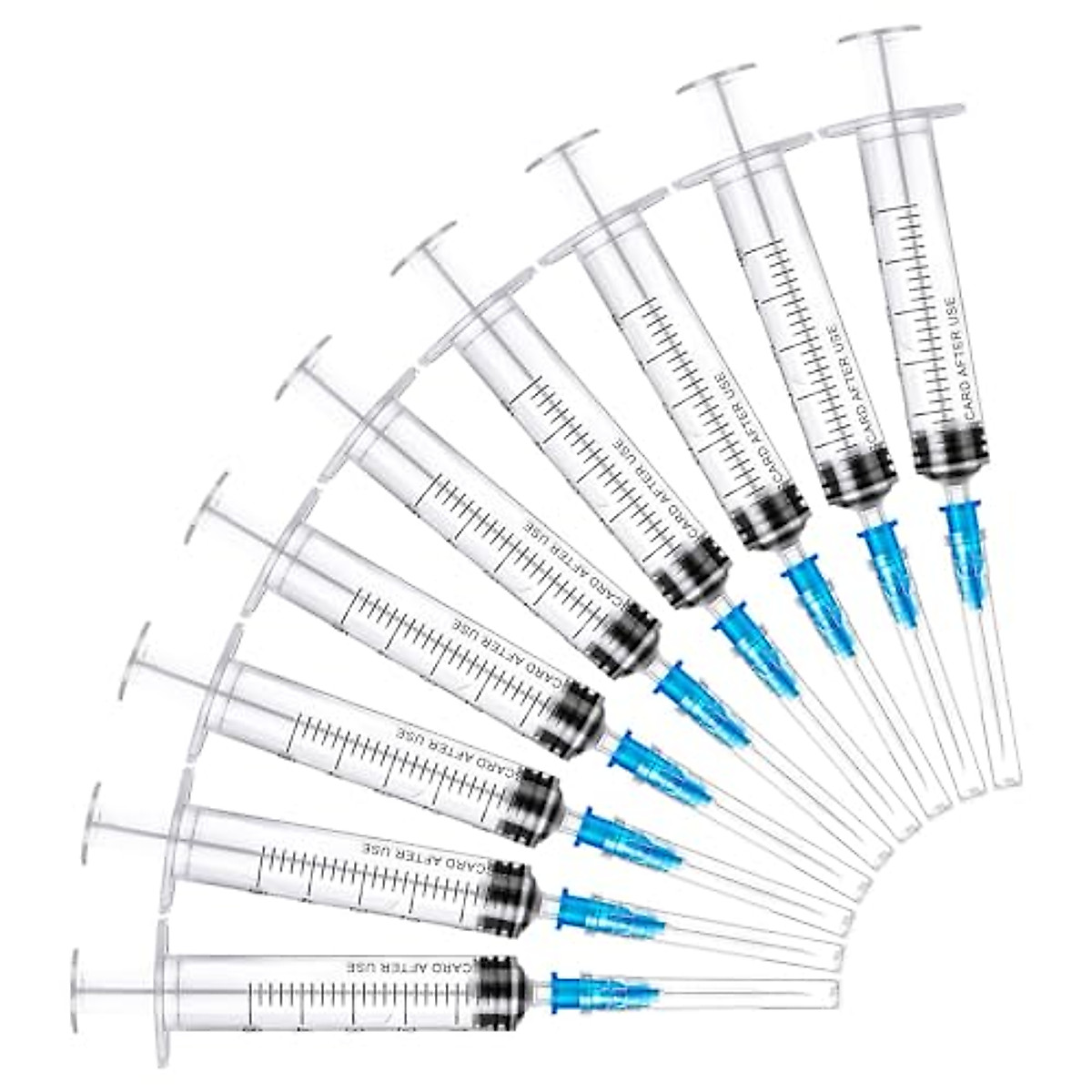 5ml/cc with 21 Gauge 1.5 Inch Lab Disposable Luer Lock Glue Applicator for Liquids Refilling, Dispensing Supplies, Pack of 20