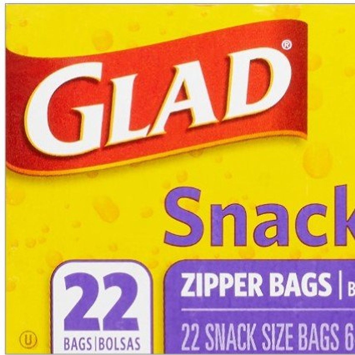 Glad Snack Collation Zipper Bags - 22 Count