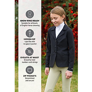 Kerrits Kids Stretch Competitor Koat Black Size: S