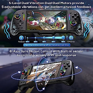 Switch Controller for Nintendo Switch/OLED, RGB One-Piece Joypad Controller for Switch Controllers Joy-con with Adjustable TURBO, Dual Motor Vibration,Handheld Switch Pro Controller for Switch Gaming