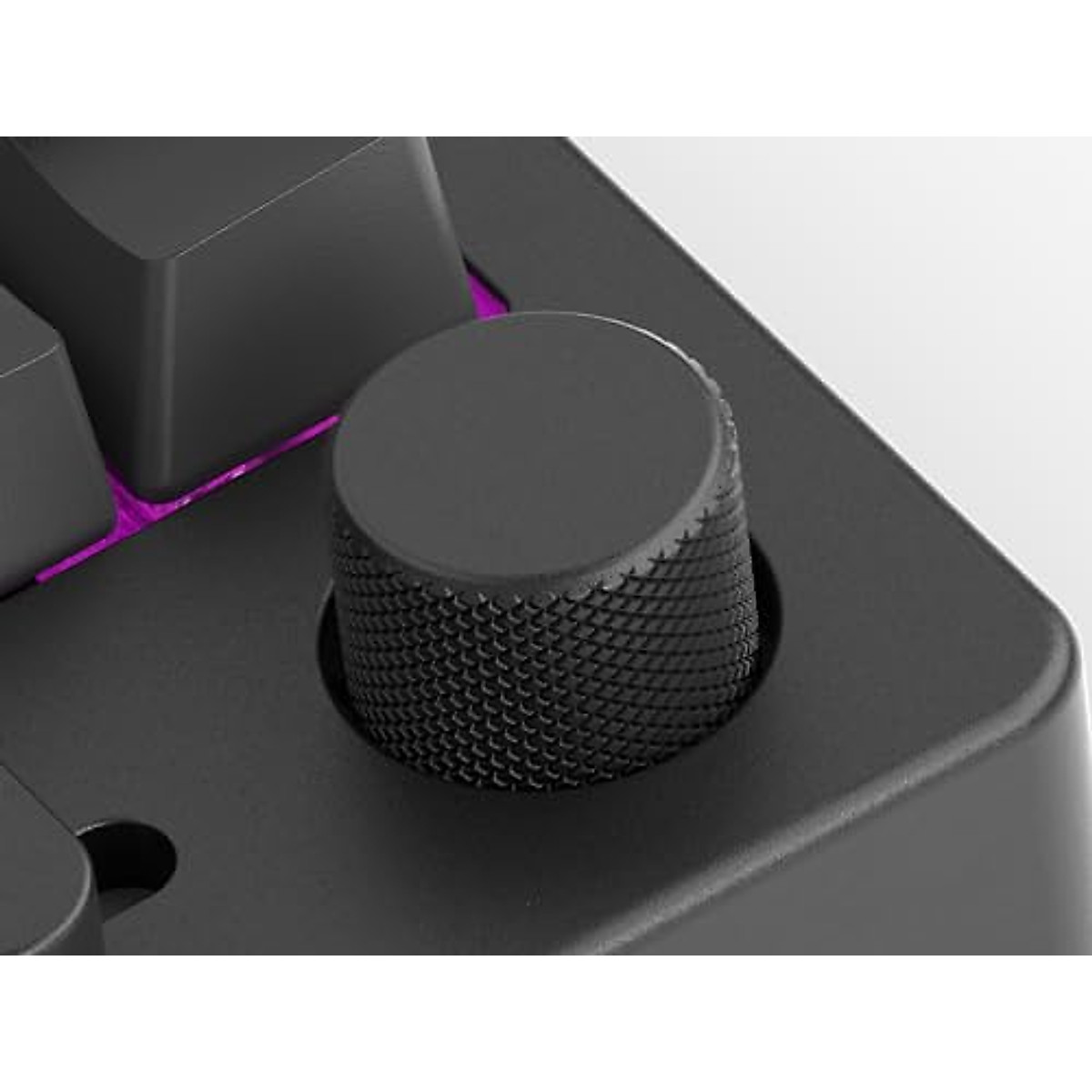 Glorious GMMK Macro Pad - Black Mechanical Numpad - 10 Key USB Keypad - Hotswap, Programmable Volume Knob, RGB Backlit, Wired & Wireless Bluetooth- Gaming Keyboard Number Pad