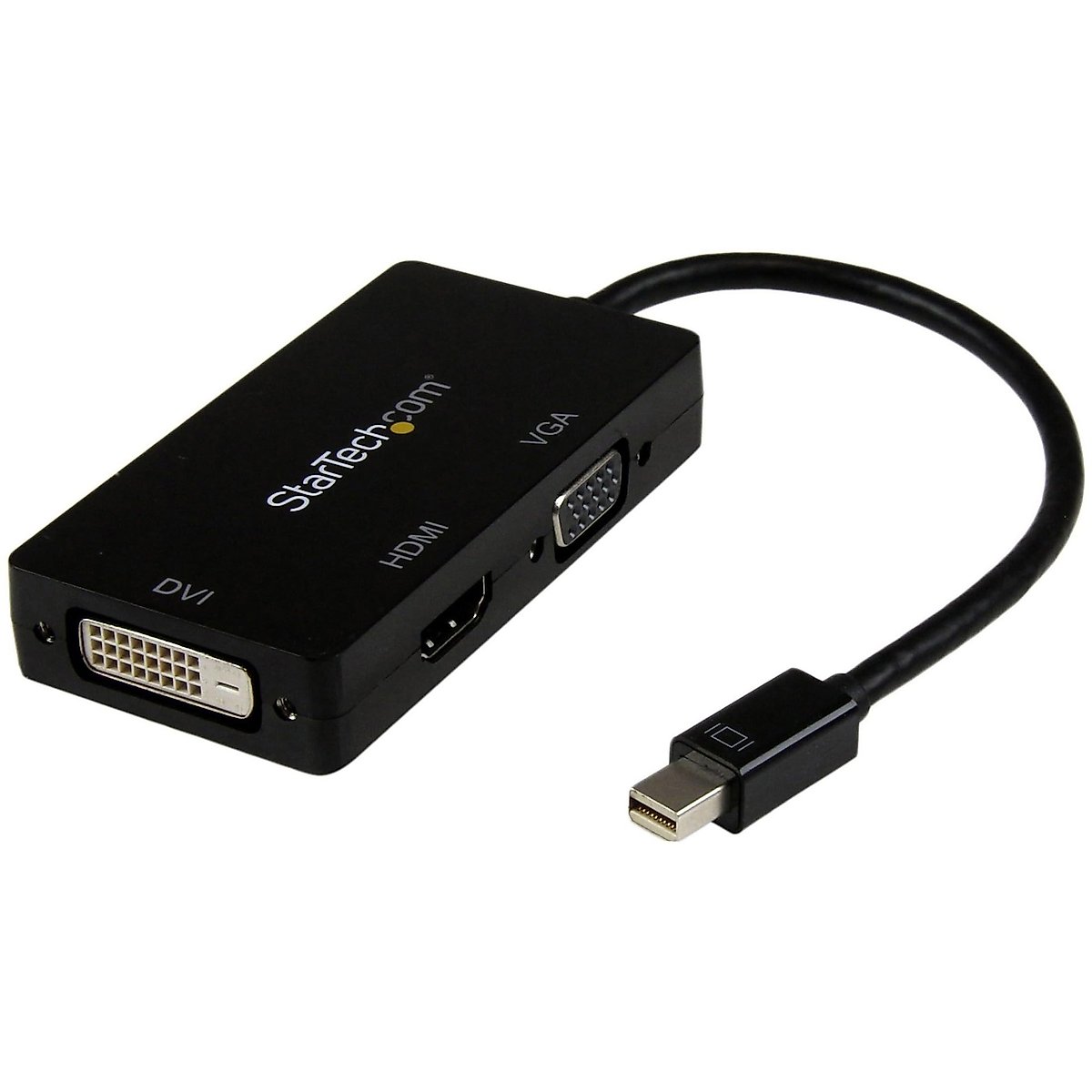StarTech.com 3 in 1 Mini DisplayPort Adapter - 1080p - Mini DP / Thunderbolt to HDMI / VGA / DVI Splitter for Your Monitor (MDP2VGDVHD)