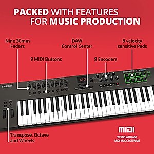 Nektar Impact LX 61+ 61-Key USB MIDI Keyboard Controller