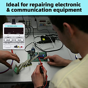 Yescom DC Power Supply Variable 30V 10A Adjustable High Precision Digital w/Power Cord 110V AC