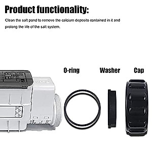 520670 IntelliChlor Acid Washing Kit, Compatible with Pentair InterlliChlor Salt Chlorinator Sanitizers Models (IC60, IC40, IC20, IC15), Made of Heavy Duty Plastic, Improving The Parts Lifespan by 70%