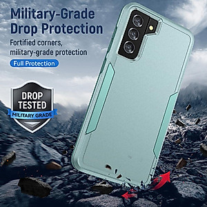Designed for Samsung Galaxy S21 Plus Case Heavy-Duty Tough Rugged Lightweight Slim Shockproof Wireless Charging Support Protective Case for Samsung S21+ Plus 6.7"(Green)
