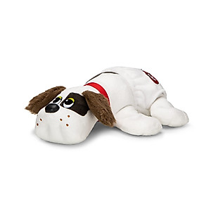 Pound Puppies Newborns Plush - White with Dark Brown Spots (Fuzzy Ears)