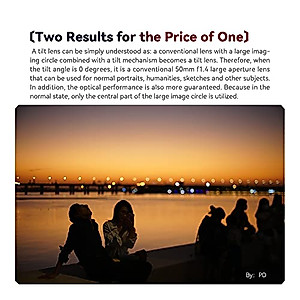 TTartisan 50mm F1.4 Tilt Lens, Compatible with Full-Frame Sony E-Mount Mirrorless Cameras Alpha a7 a7II a7III a7R a7RII a7RIII a7RIV a7S a7SII a9 a7C