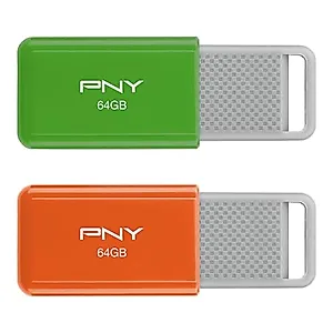 PNY 64GB USB 2.0 Flash Drive 2-Pack