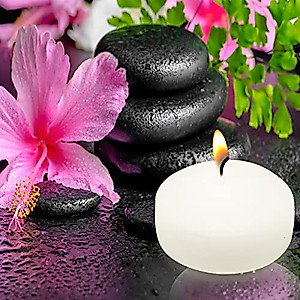 30 Pack 2 Inch Ivory Floating Candles, Unscented Dripless Tealight Candles for Weddings, Birthdays, Wedding Party Pool Holiday and Home Decor