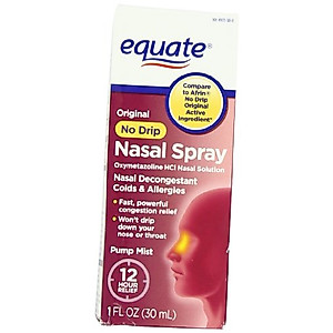 Equate - Nasal Spray, No Drip Original, 1oz (Compare to Afrin) 1-Pack