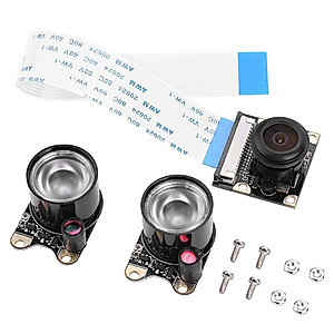 EBTOOLS Camera Module for, 500 Million Pixels Wide Angle Fisheye Lens with Fill Light, Compatible with 3/2/B