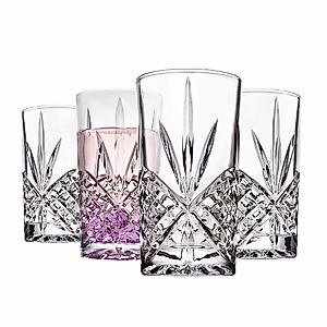 Godinger Tall Highball Glasses, Shatterproof and Reusable Acrylic - Dublin Collection, Set of 4