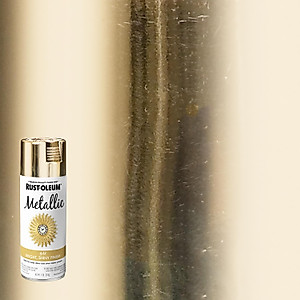 Rust-Oleum 1910830 Specialty Metallic Leafing Spray Paint, 11 Ounce (Pack of 1), Gold