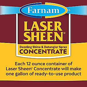 Farnam Laser Sheen Dazzling Shine & Detangler Concentrate 12 Ounces