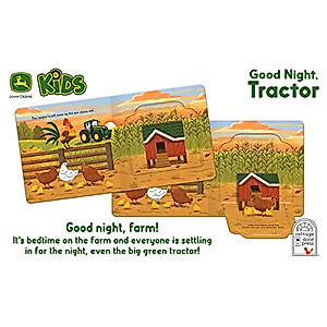 John Deere Kids Good Night Tractor on the Farm: Deluxe Lift-a-Flap & Pop-Up Surprise Board Book, Ages 2-6