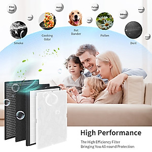 GoKBNY Rabbit Air MinusA2 Filter Replacement Kit Compatible with Rabbit Air MinusA2 Purifier, SPA-700A, SPA-780A/N-[Odor Remover]