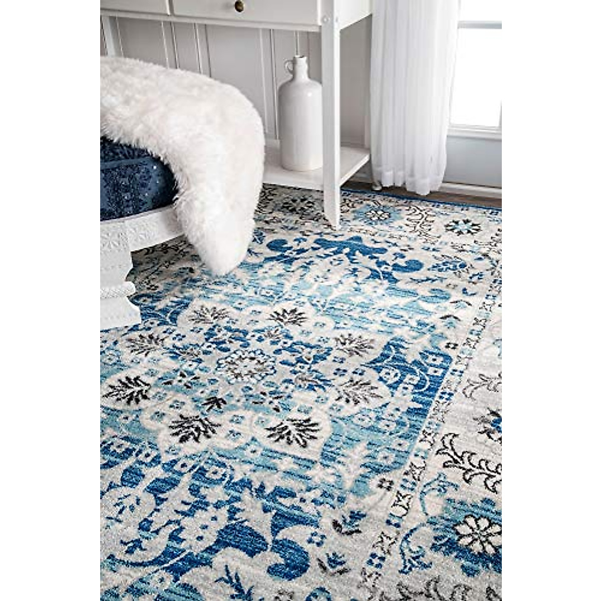 nuLOOM Tameika Area Rug, 8x10, Aqua