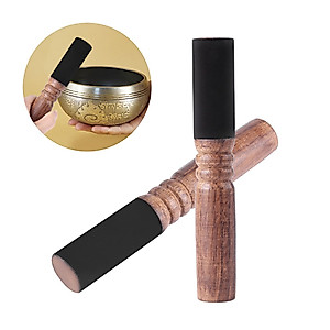 Singing Bowl Striker, 1Pc Tibetan Singing Bowl Wood Mallet Striker Wooden Stick Article for Meditation Chakra Healing Prayer Yoga and Mindfulness