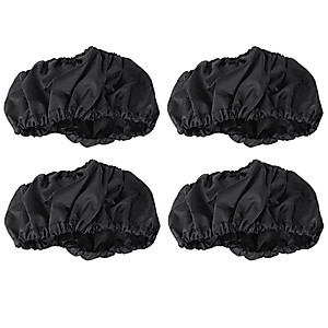 ViaGasaFamido Stroller Dustproof Cover, 4 Pcs/Set Child Kid Baby Stroller Wheel Covers Black Dustproof Accessories(S)