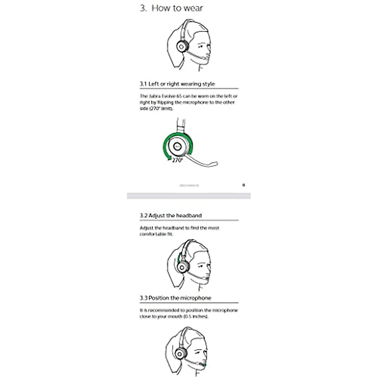 Jabra Evolve 75 UC Stereo Wireless Bluetooth Headset / Music Headphones Including Link 370 (U.S. Retail Packaging), Black (Renewed)