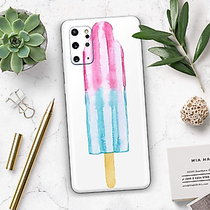 DesignSkinz Summer Mode Ice Cream v4 Protective Vinyl Decal Wrap Skin Cover Compatible with The Samsung Galaxy S20 (Screen Trim & Back Glass Skin)